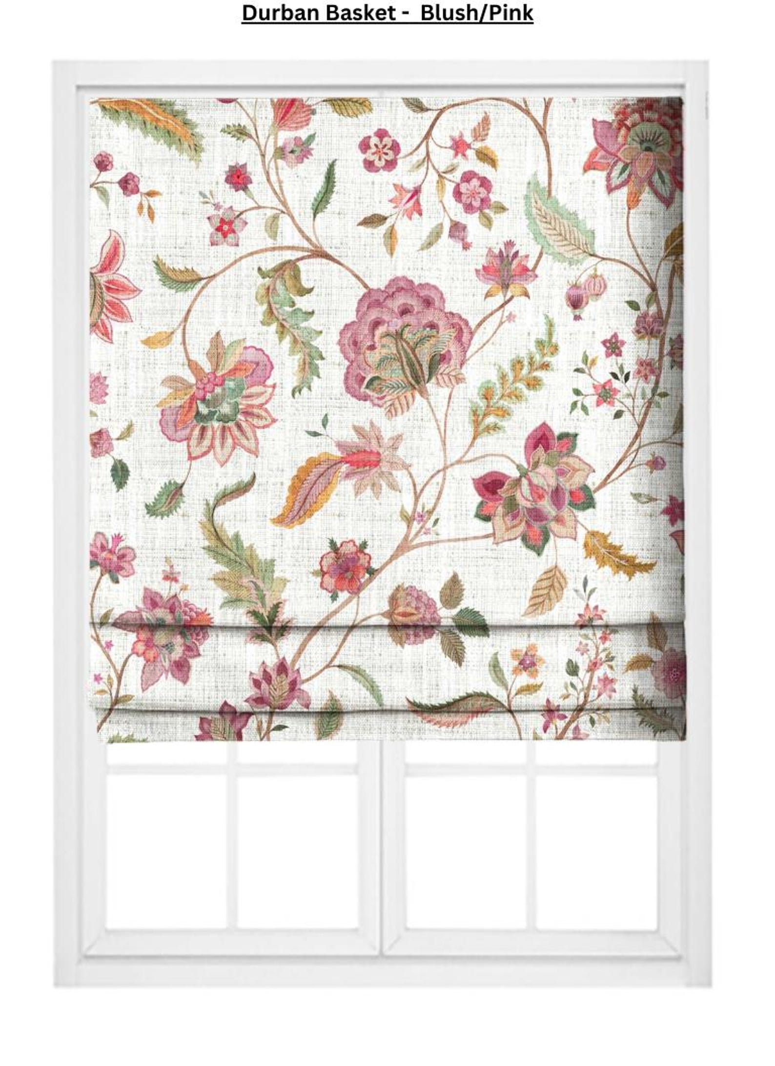 Custom Floral Roman Shade, Navy Fabric Blind, Made to Order - Etsy