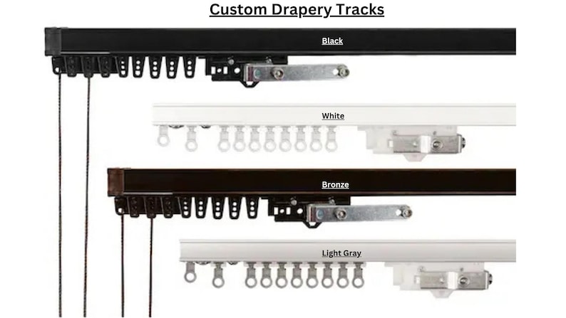 Custom Drapery Tracks, Ripple Fold & Pinch Pleat, Heavy Duty - Etsy