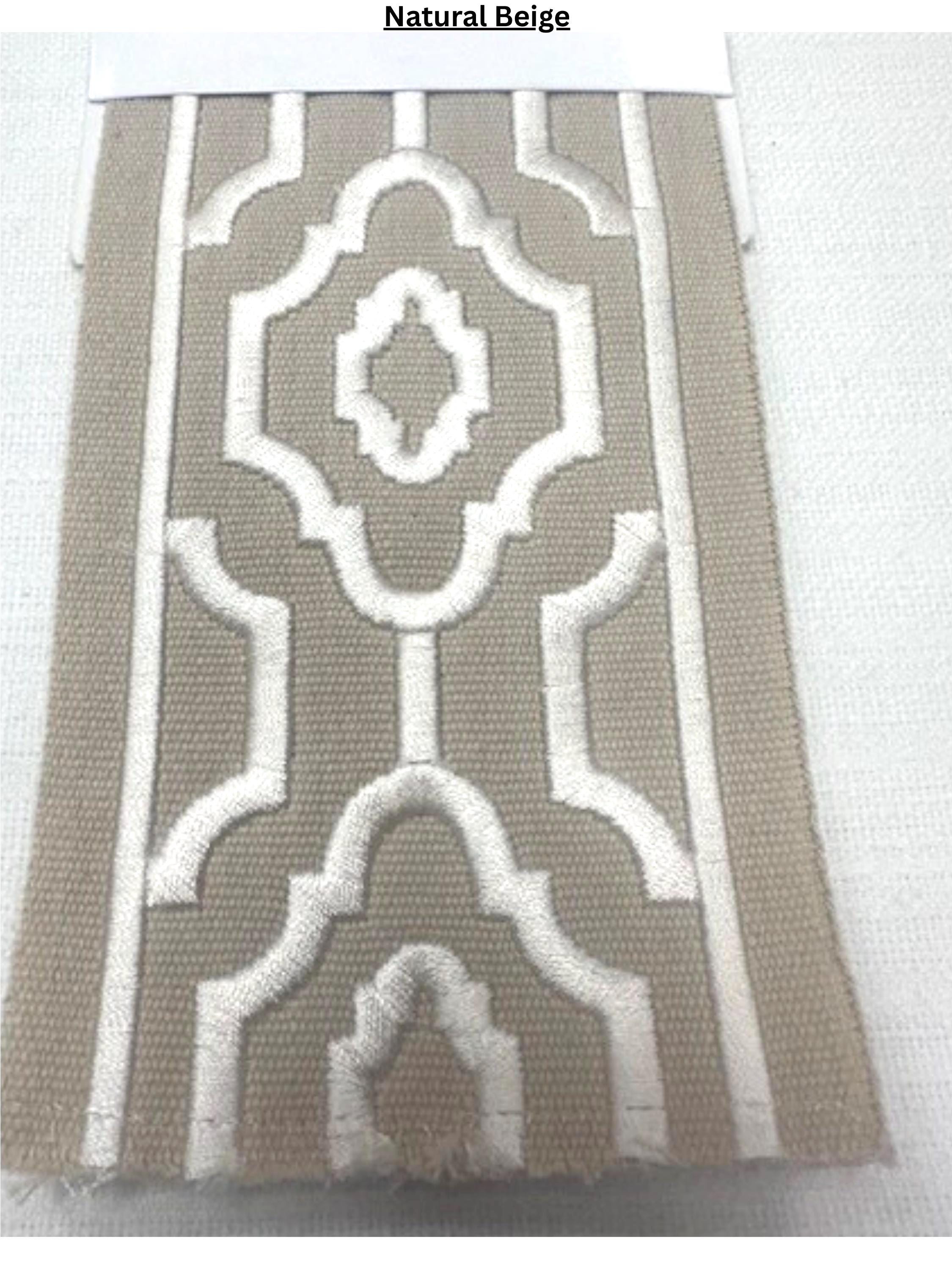 Decorative Borders for Curtains or Shades | 4 Inches Wide | 13 Colors ...