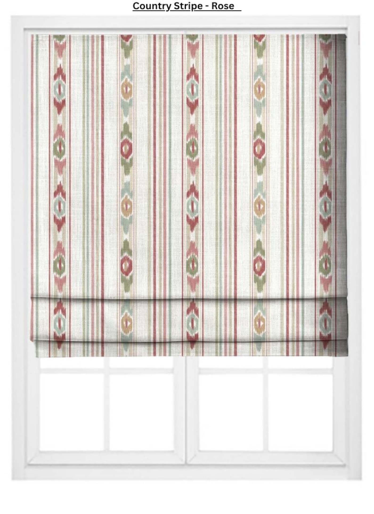 Country Floral Roman Shades, Country Print Shades Custom Blinds ...