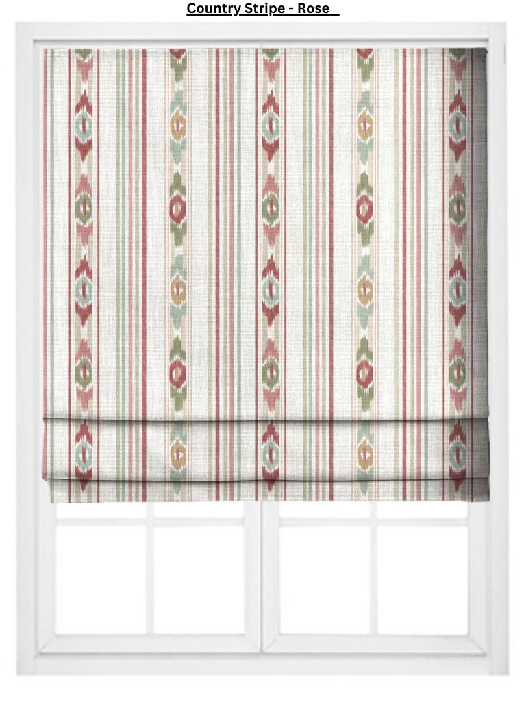 Country Floral Roman Shades, Country Print Shades Custom Blinds ...