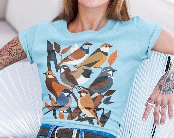 BIRD SHIRT Bird Lover Tshirt for Birdwatcher Shirt Animal Lover Tshirt ...