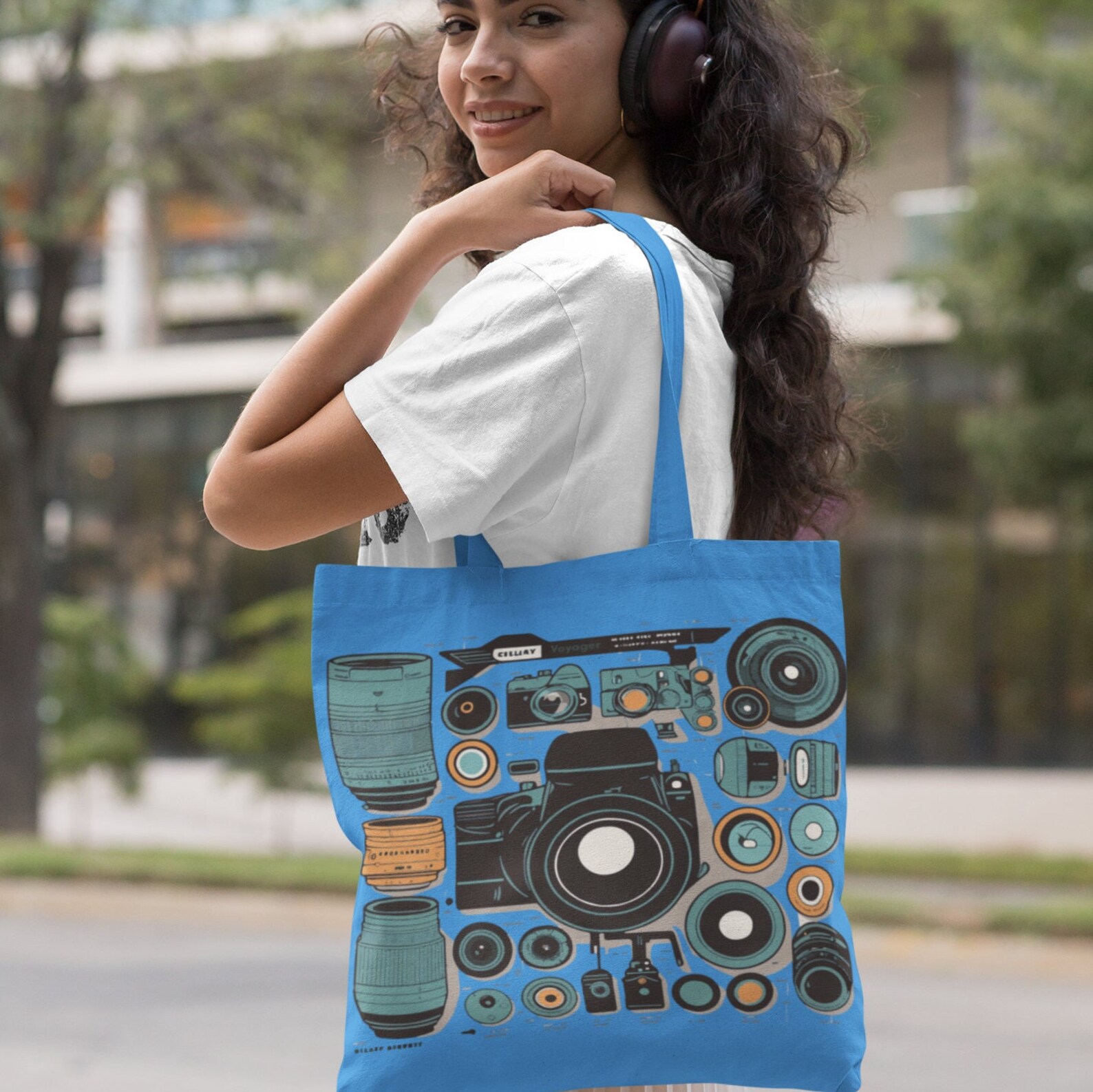 Unique Graphic Design Tote Bag for Photography Enthusiasts, Perfect ...