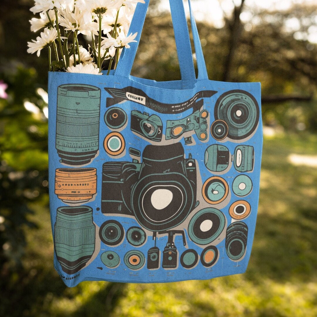 Unique Graphic Design Tote Bag for Photography Enthusiasts, Perfect ...
