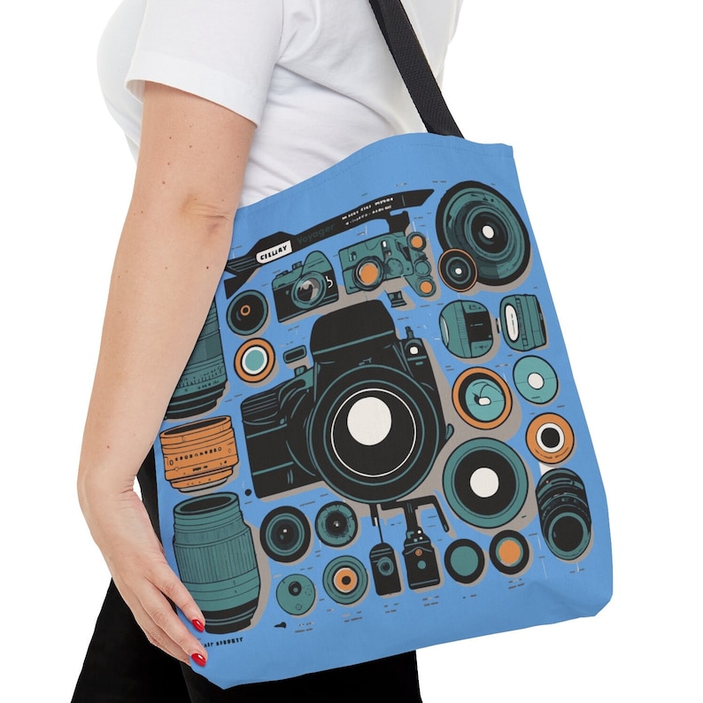 Unique Graphic Design Tote Bag for Photography Enthusiasts, Perfect ...