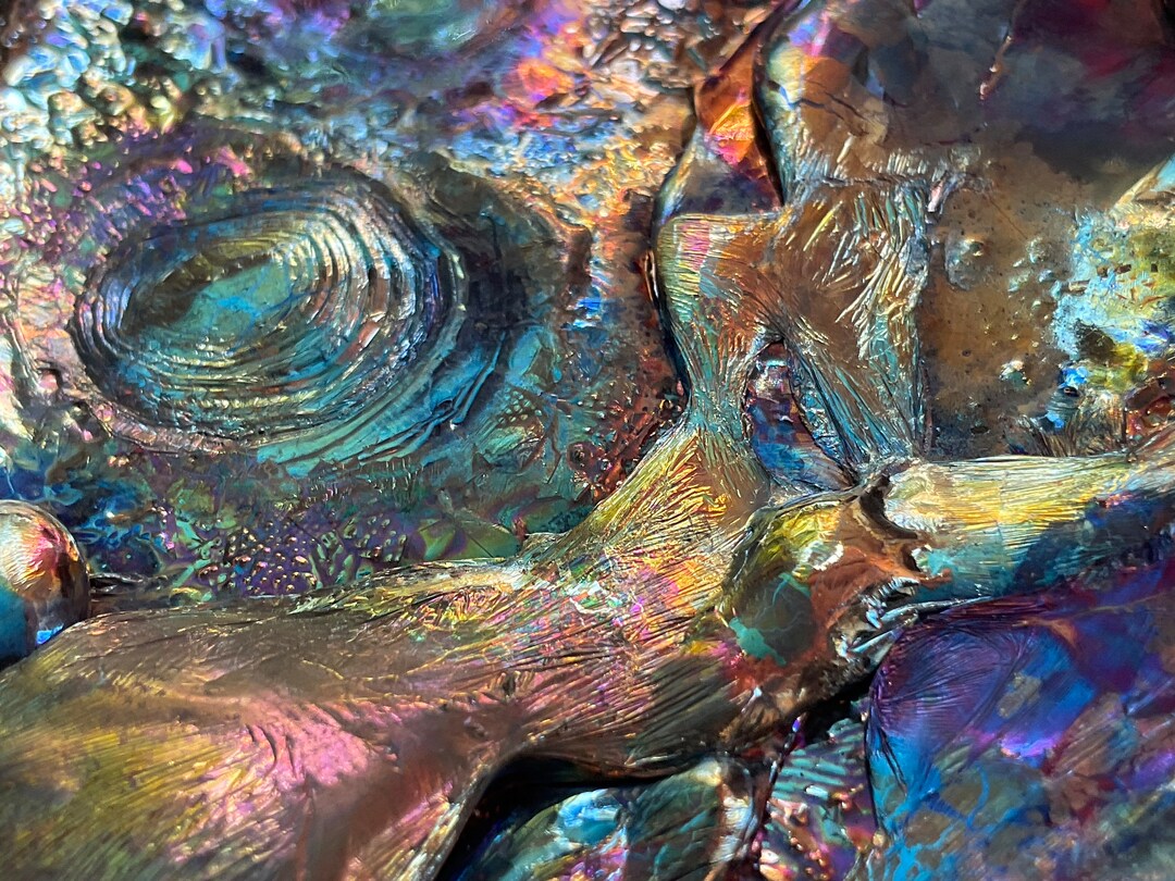 Beautiful Bismuth Crystals Colorful Natural Scientific Art Wall Decor ...