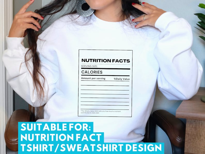 40 Nutrition Facts Label Template SVG Nutrition Fact Svg - Etsy