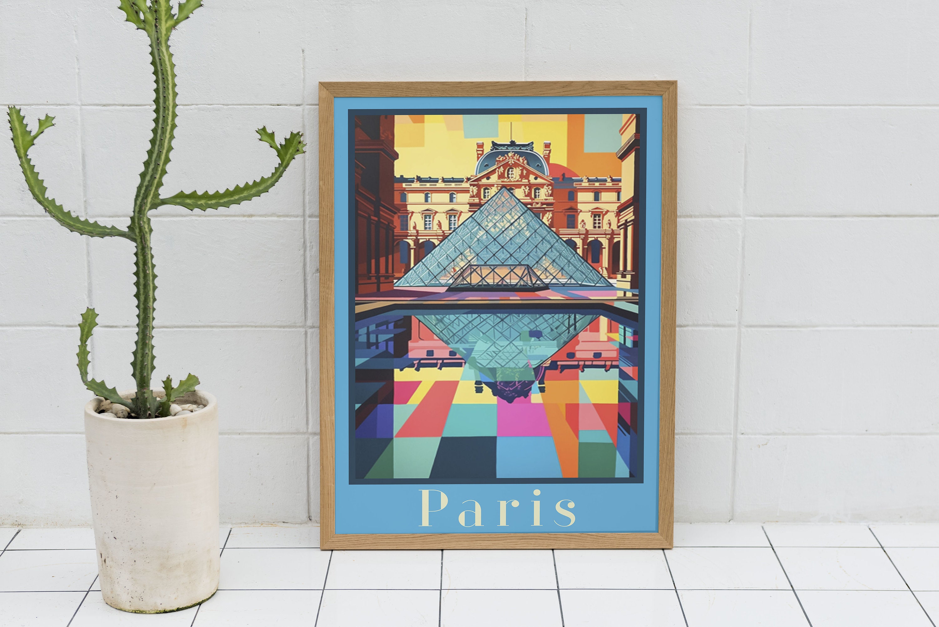 Magnificent Louvre Museum Poster - Captivating Parisian Art ...