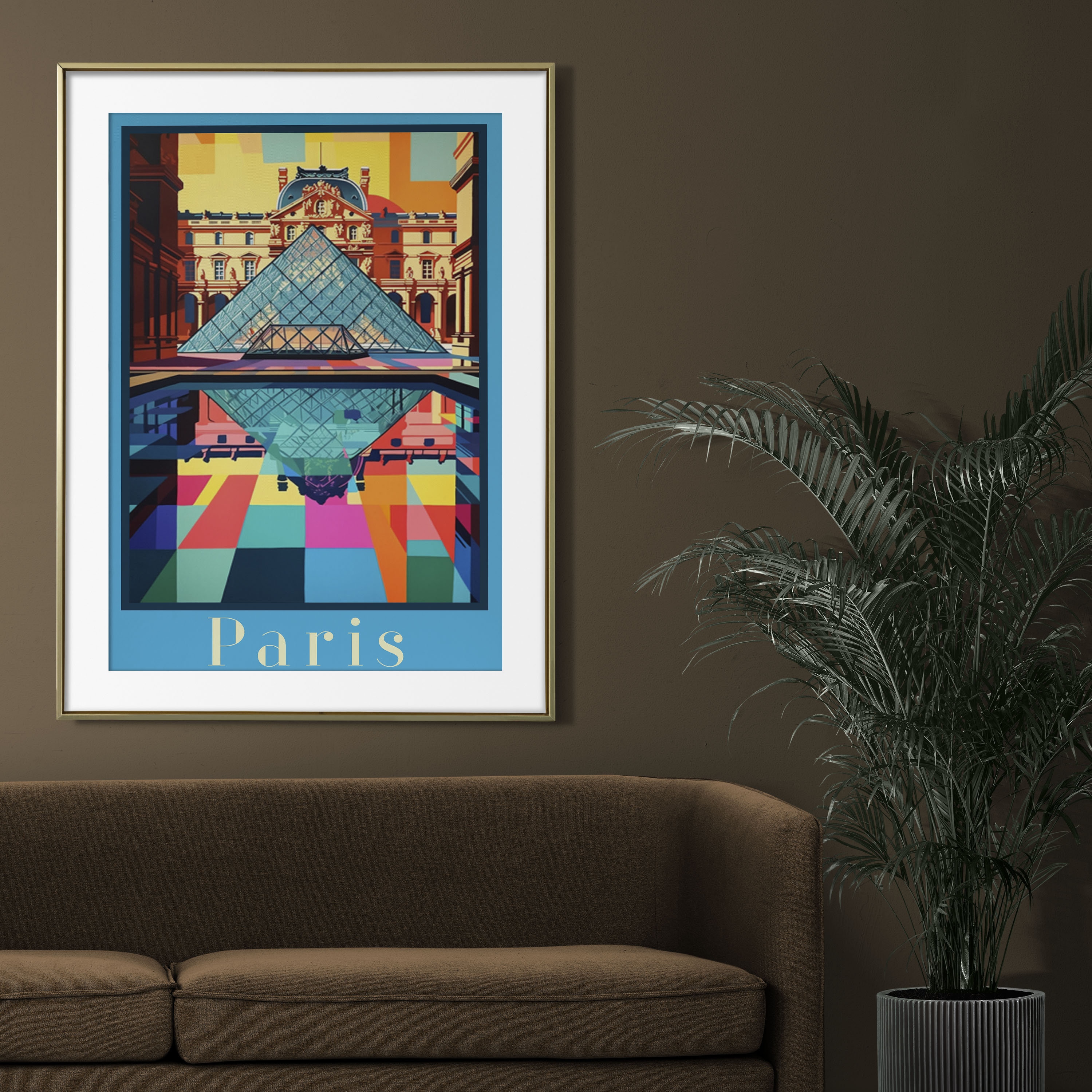 Magnificent Louvre Museum Poster - Captivating Parisian Art ...