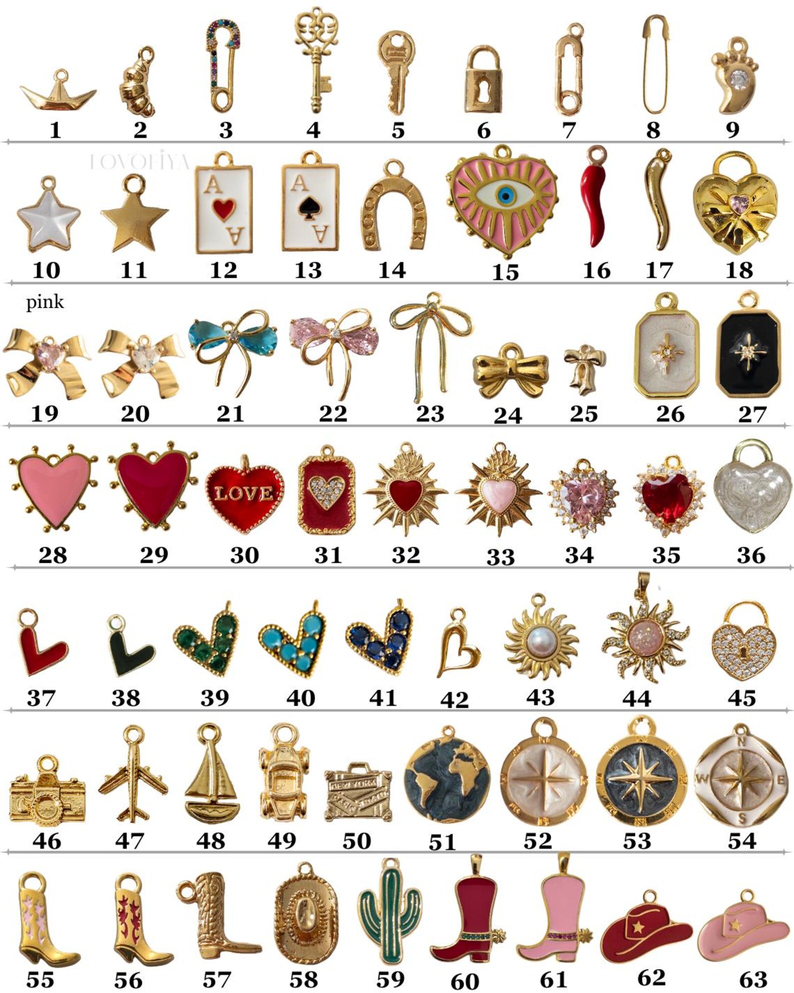 Create Your Own Charm Necklace, Pick Your Charms, Initial Necklace ...