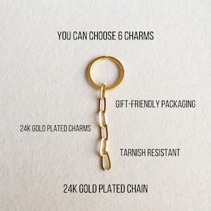Make Your Own Custom Charm Keychain, Keychain for Manifesting, Bag ...