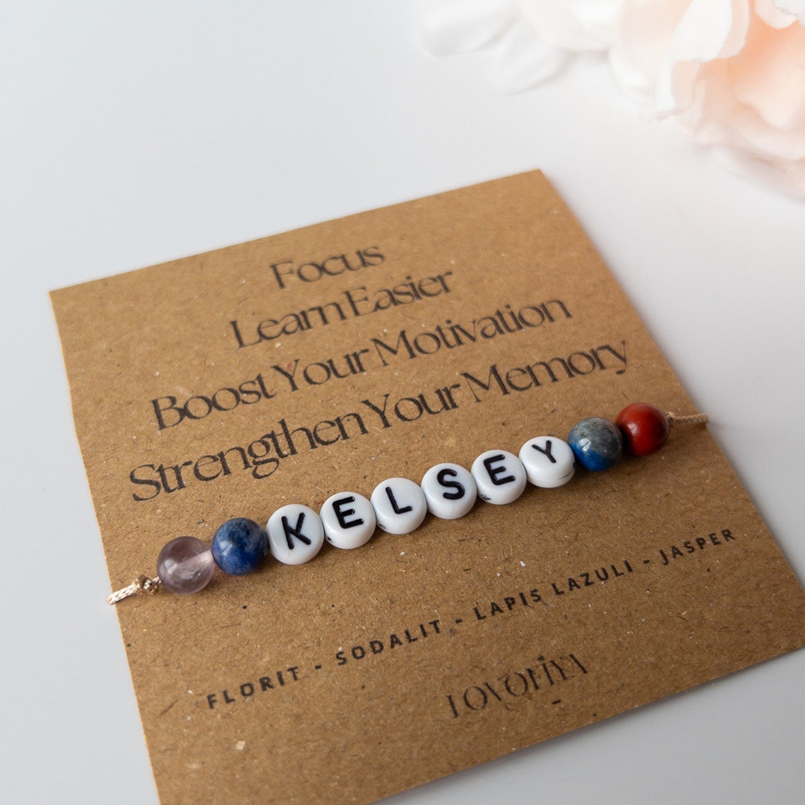 Study Support Bracelet, Focus Gemstone Bracelet, Concentration, Success ...