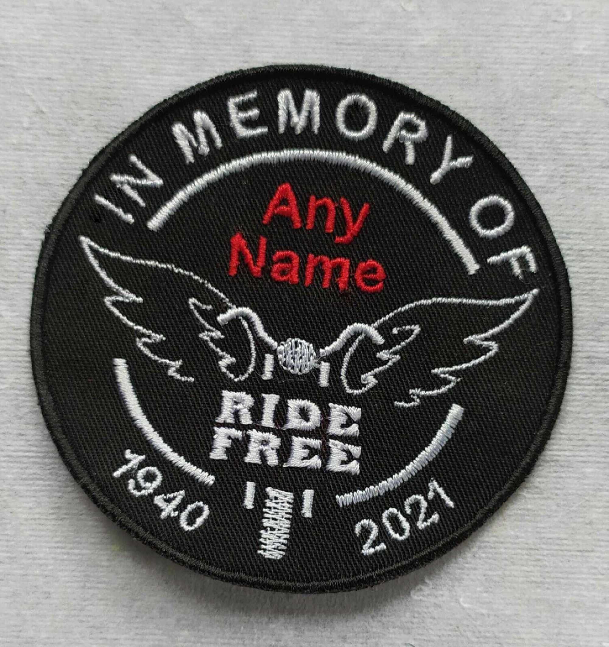 Biker Memorial Patches Customised in Memory of Any Name - Etsy