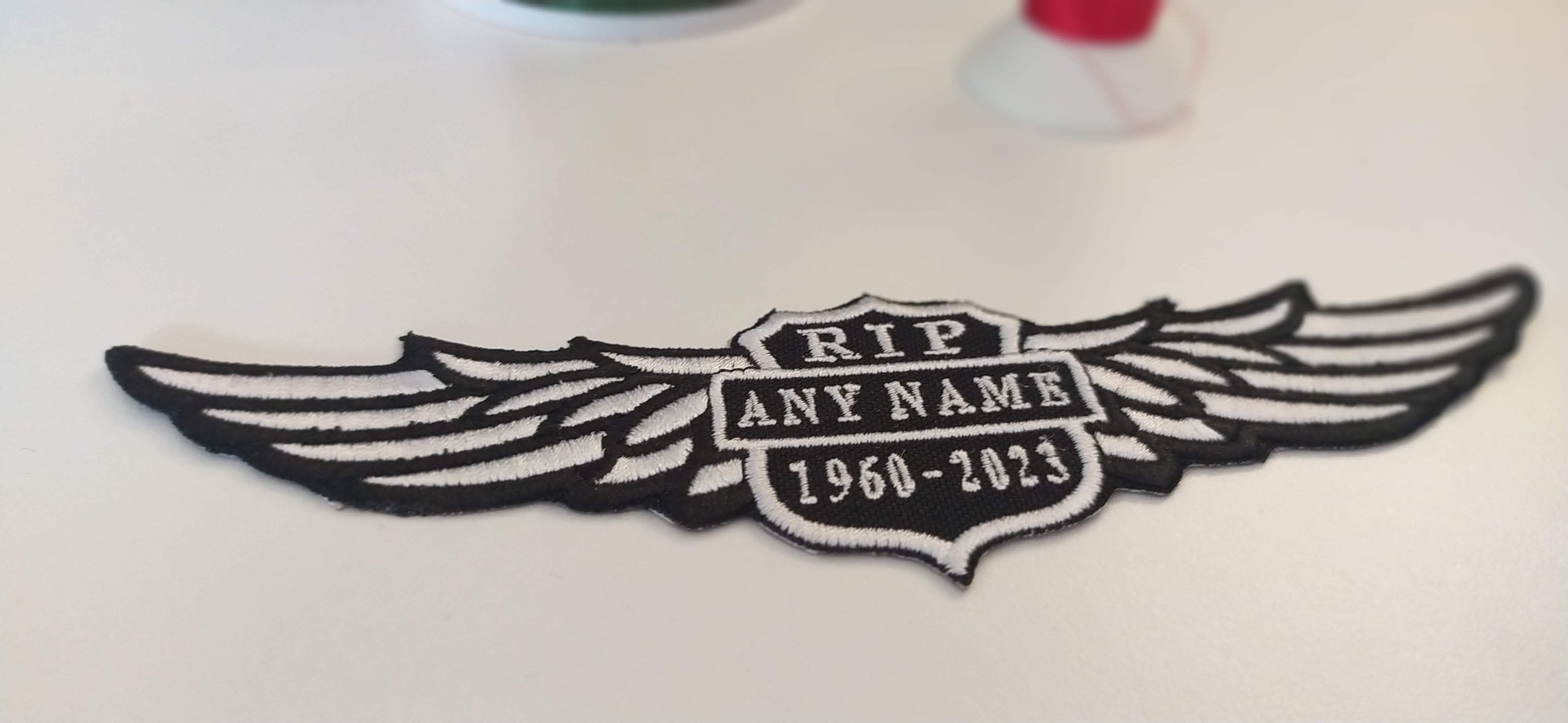 Biker Memorial, Embroidered Patch, RIP in Memory of Your Loved One, Brother, Sister - Etsy