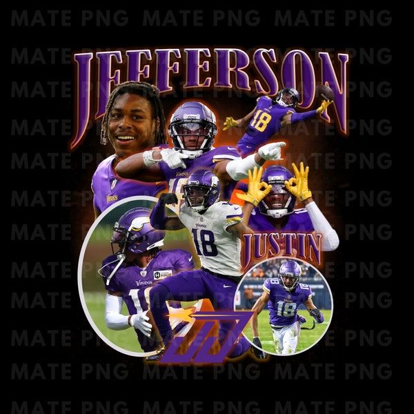 Justin Jefferson Svg - Etsy