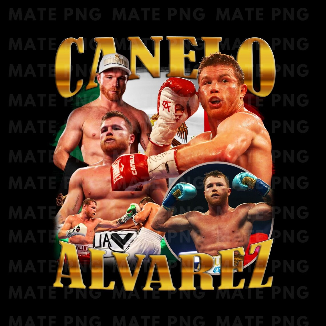 Canelo Alvarez T Shirt Design. PNG Digital 4500x5100 Px. Retro, 90s ...