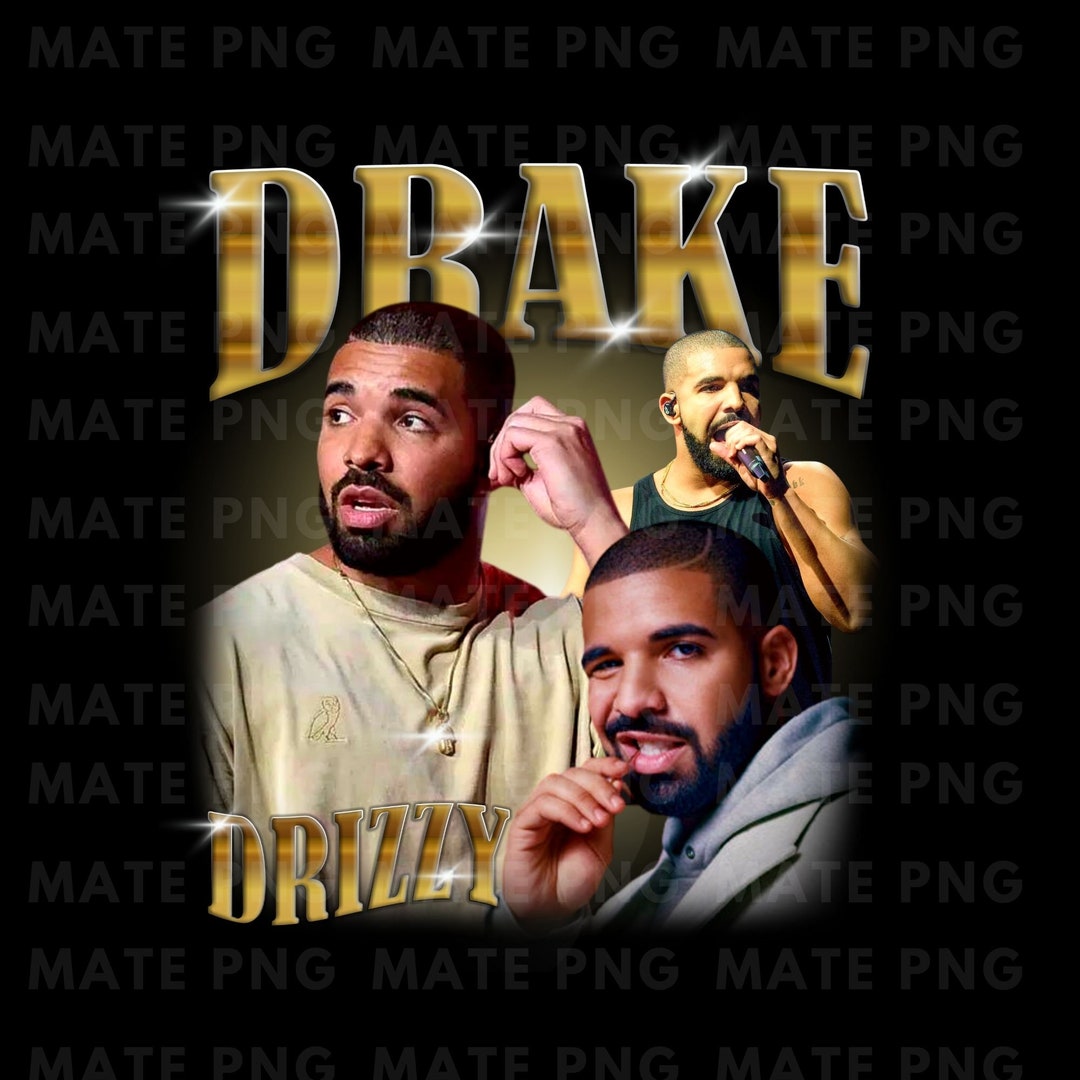 Drake Shirt Design. PNG Digital 4500x5100 Px.retro, 90s Vintage ...