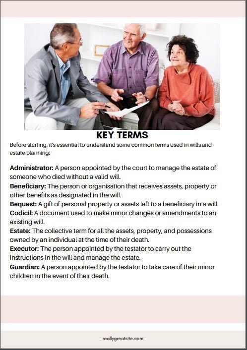 Using Our Simple Will Template and Following the Step-by-step ...