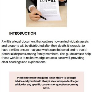Using Our Simple Will Template and Following the Step-by-step ...