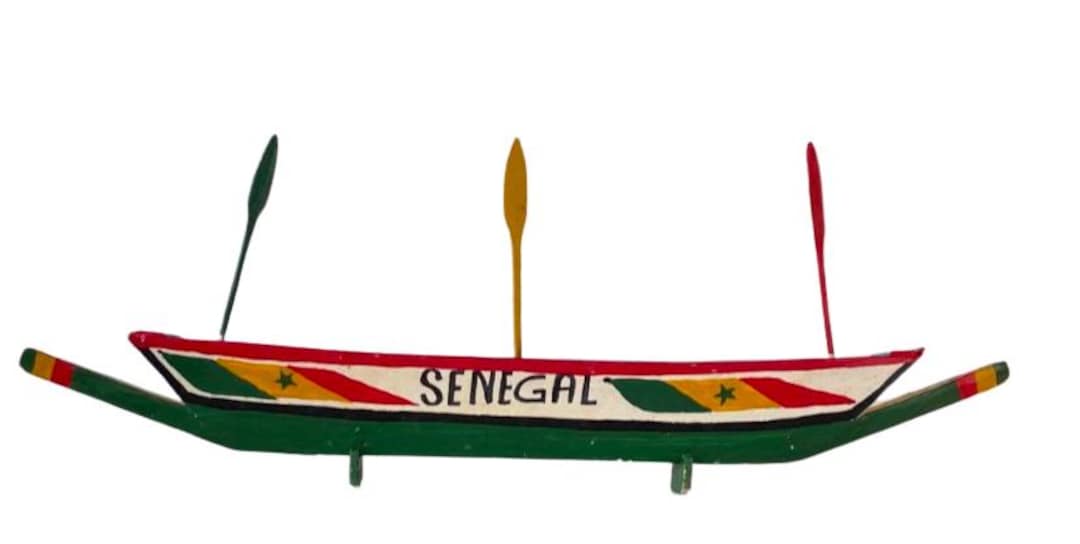 Senegalese Pirogue - Made of Recycled Wood - Emblem of Senegal ...