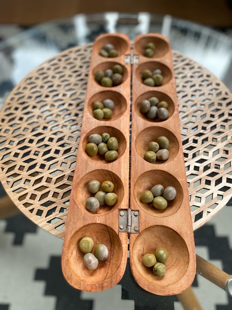 L'awalé: Le Jeu De Stratégie Africain Fait Main Bois - Etsy