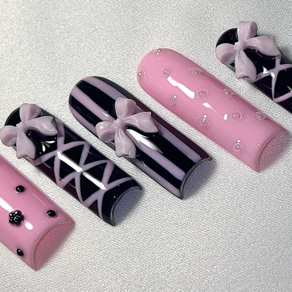 Goth Nails - Etsy