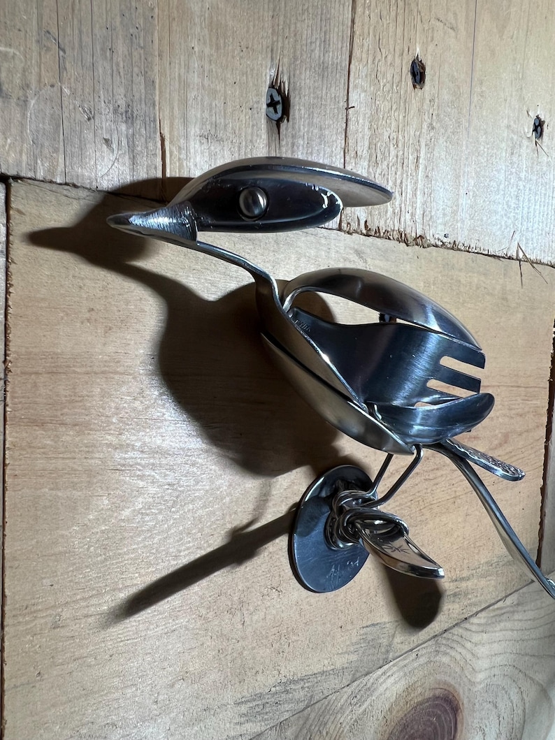 Silverware Bird Sculpture - Etsy
