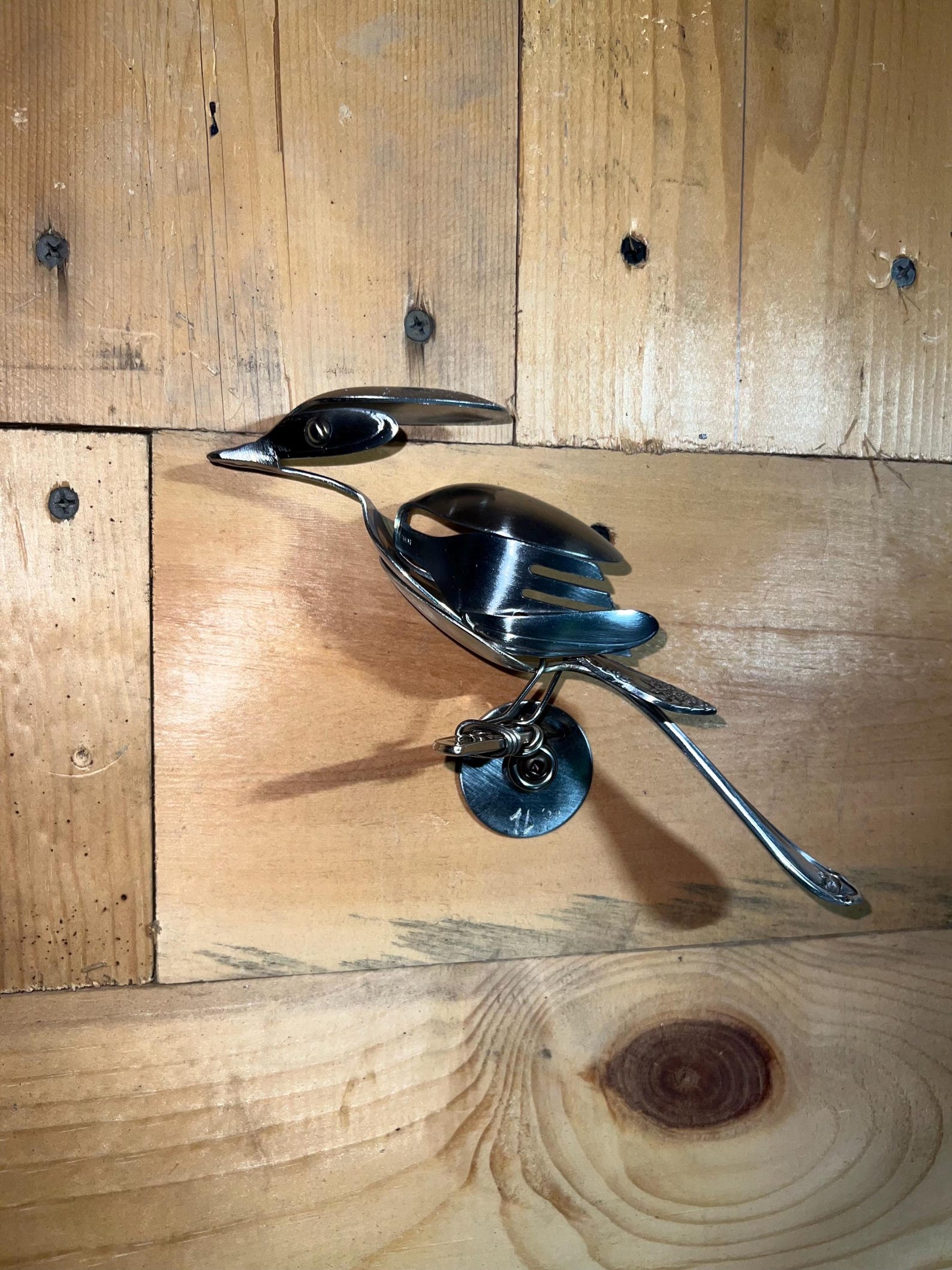 Silverware Bird Sculpture - Etsy