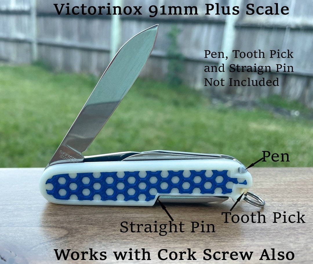 Victorinox SAK 91mm Plus Scale With Honeycomb Design, Scales Snap on No ...