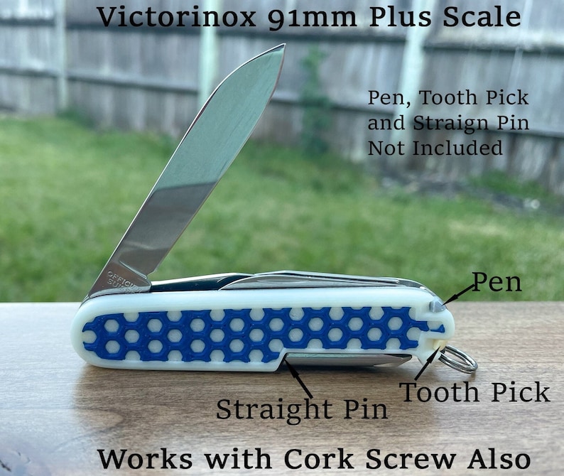 Victorinox SAK 91mm Plus Scale With Honeycomb Design Scales - Etsy