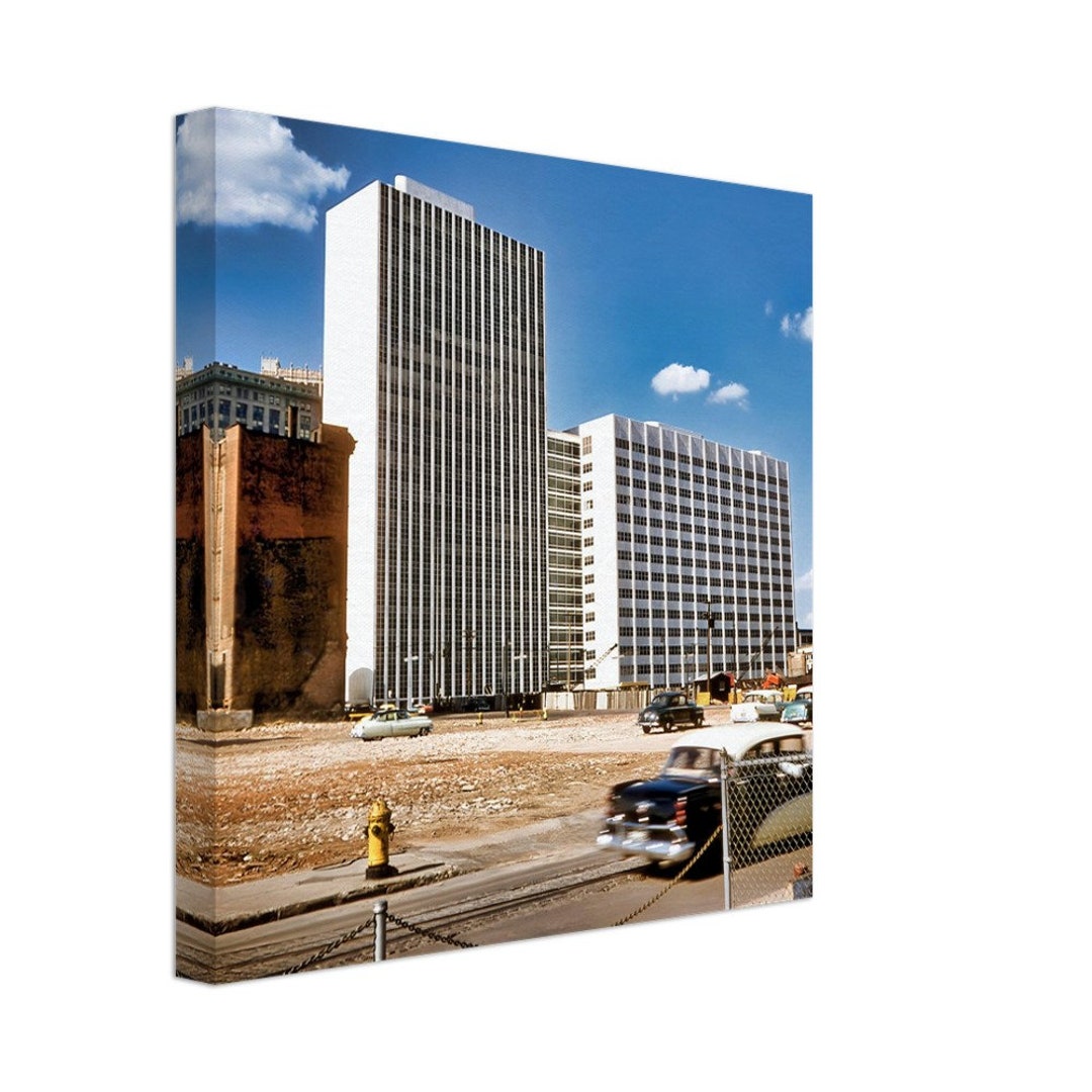 1950s Downtown Detroit Coleman A Young Municipal Buildings - Etsy