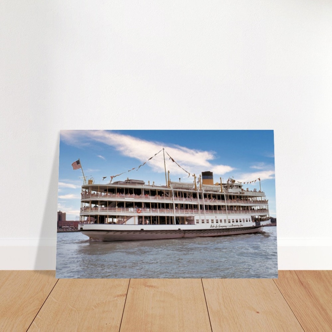 SS Columbia Boblo Island Boat, Detroit 1960s Ungerahmter Druck ...