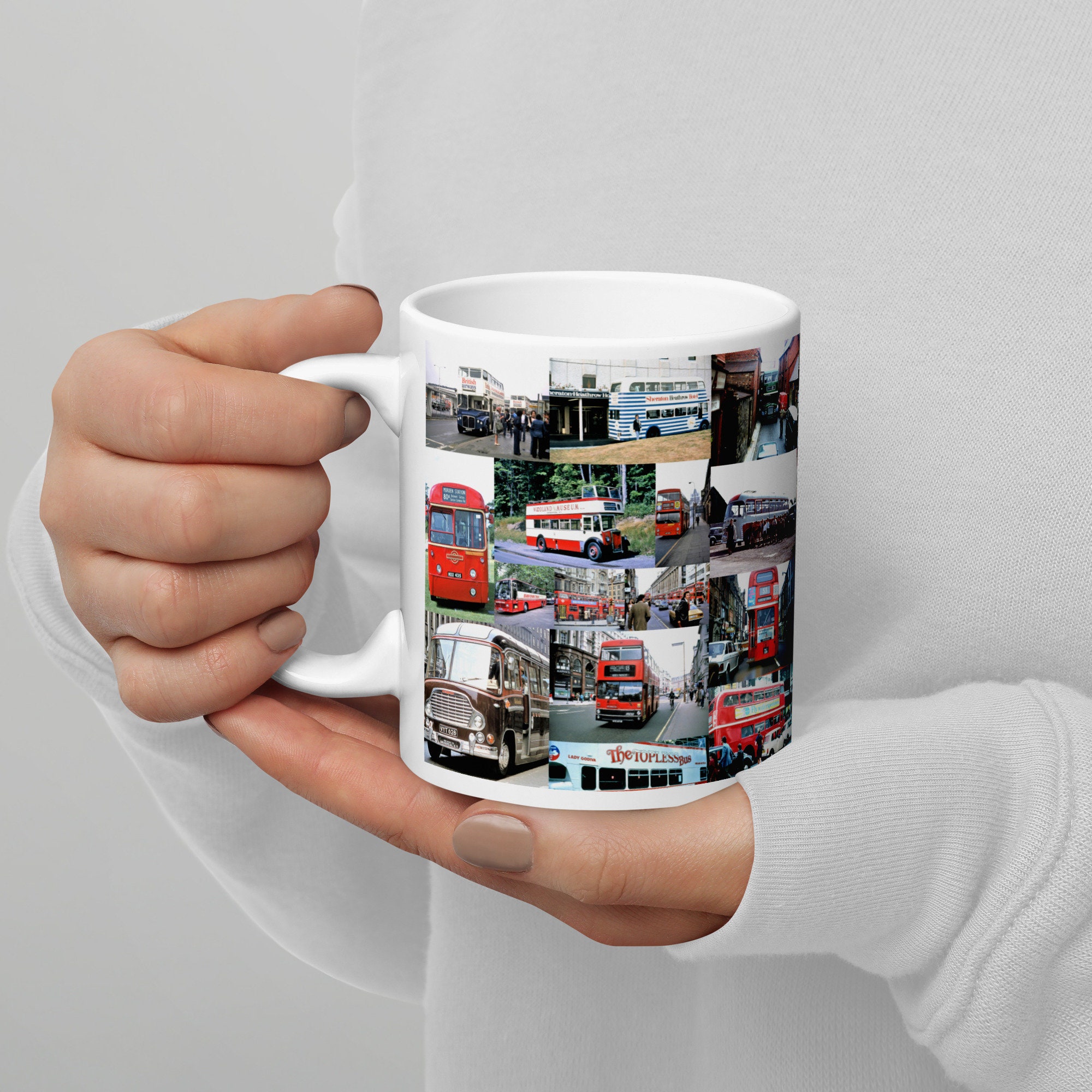 Old British Buses Mug Vintage Photos Great Gift Vintage Bus Photos ...