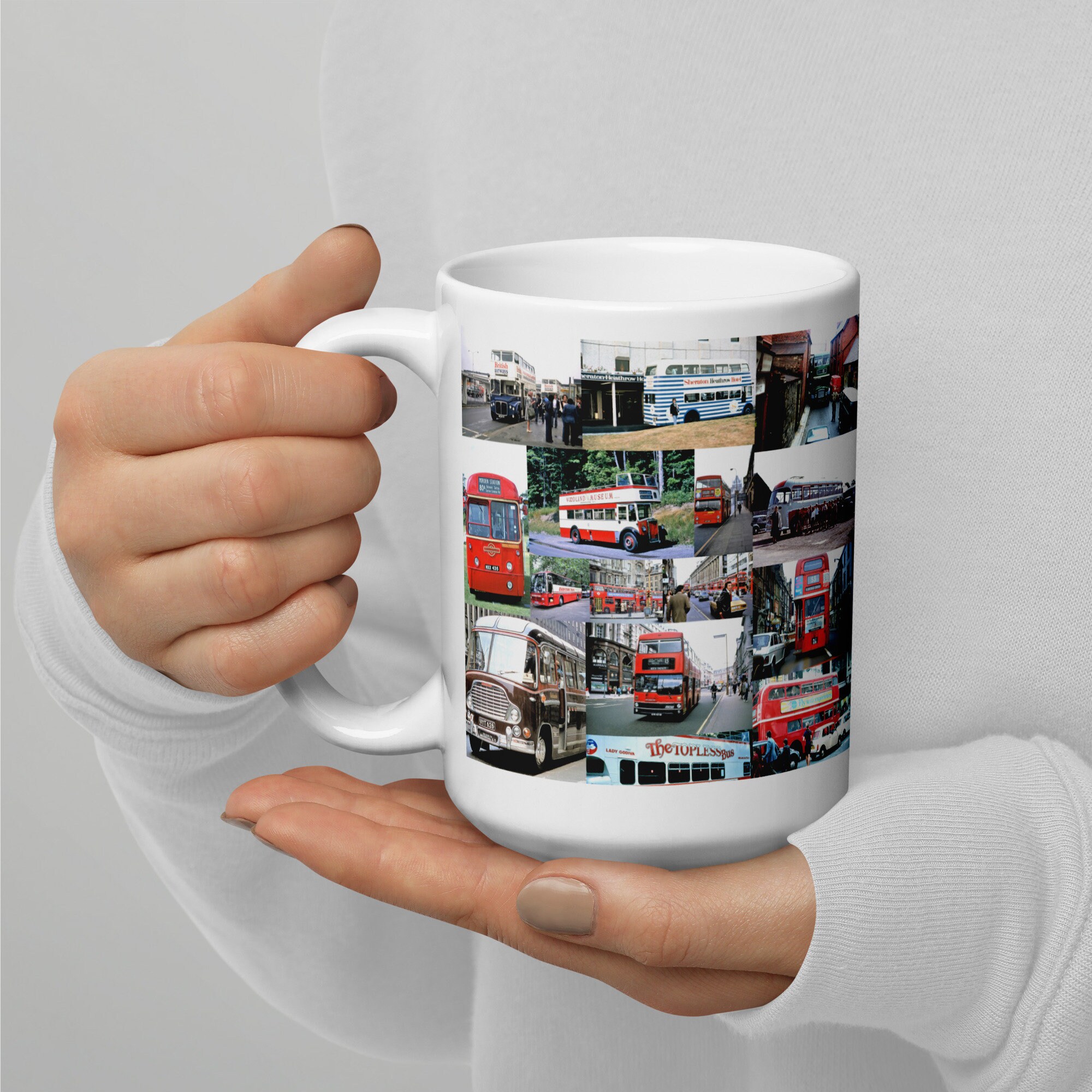 Old British Buses Mug Vintage Photos Great Gift Vintage Bus Photos ...