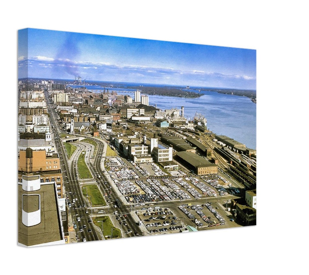 1960s Downtown Detroit Detroit Wall Art Old Detroit Photos - Etsy