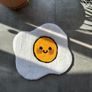 Happy Egg Fluffy Rug / %100 Handmade Tufted Rug - Etsy