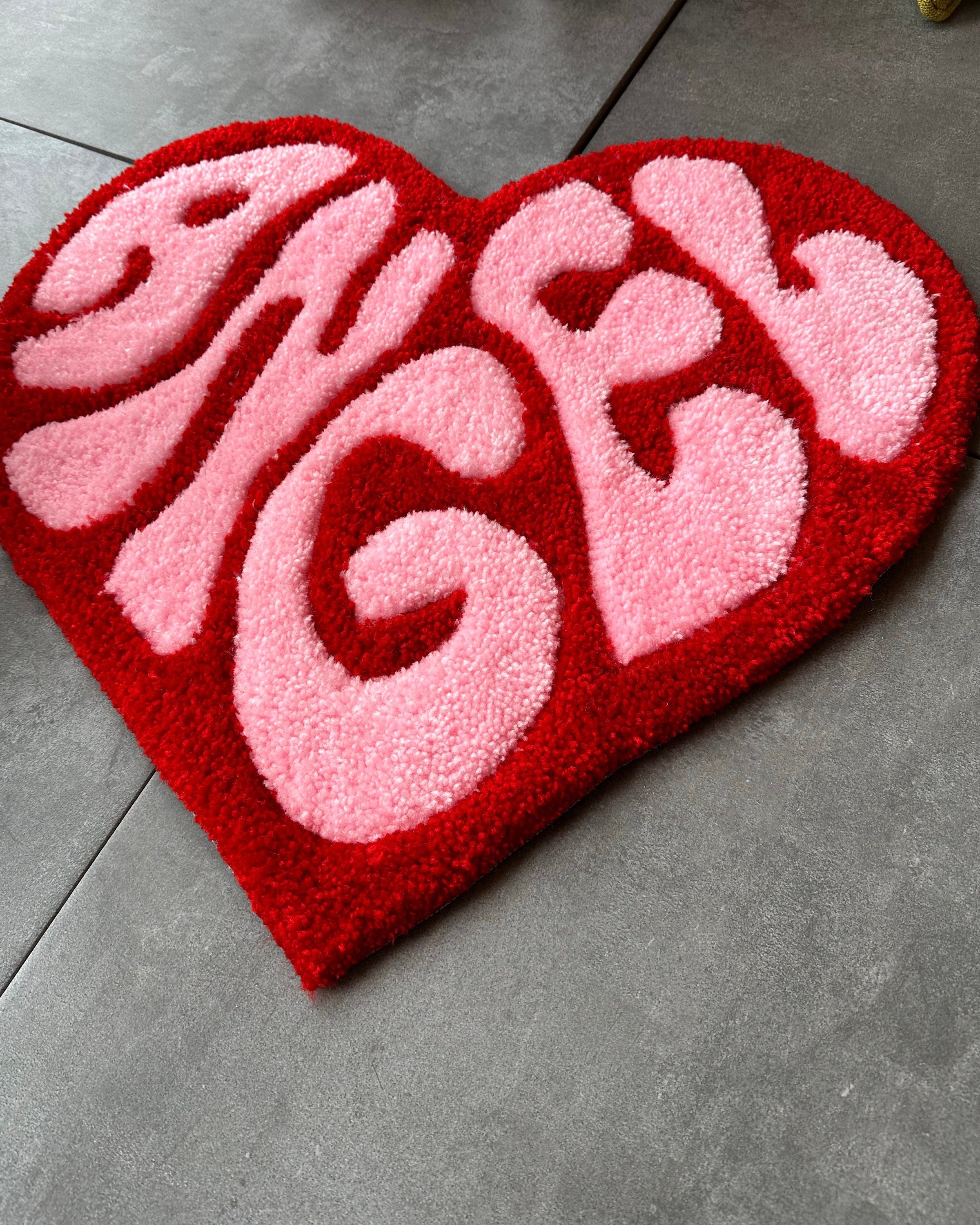 Angel Love Tufted Rug / %100 Handmade / Custom Home Decor - Etsy