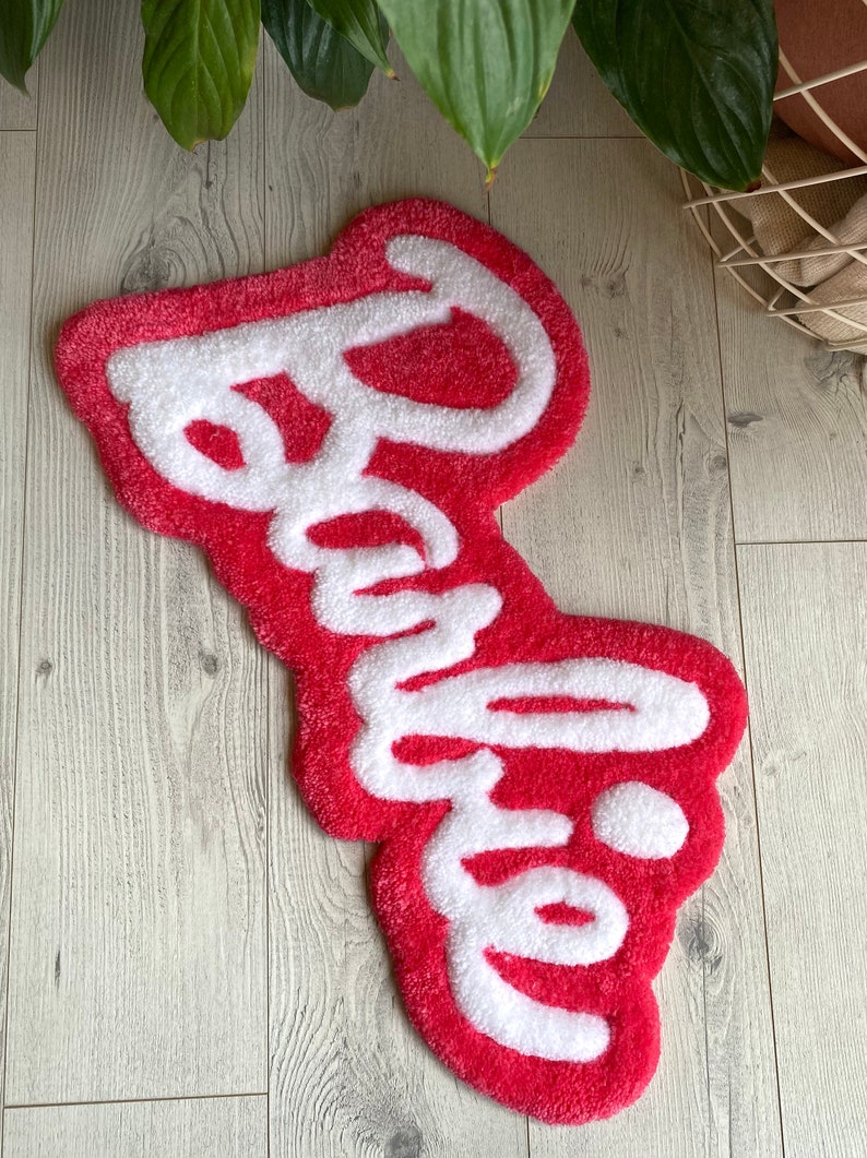 Custom Barbie Pink Tufted Rug / Handmade - Etsy