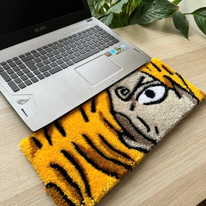 Anime Keyboard Tufted Rug / Handmade Fluffy Keyboard Rug - Etsy