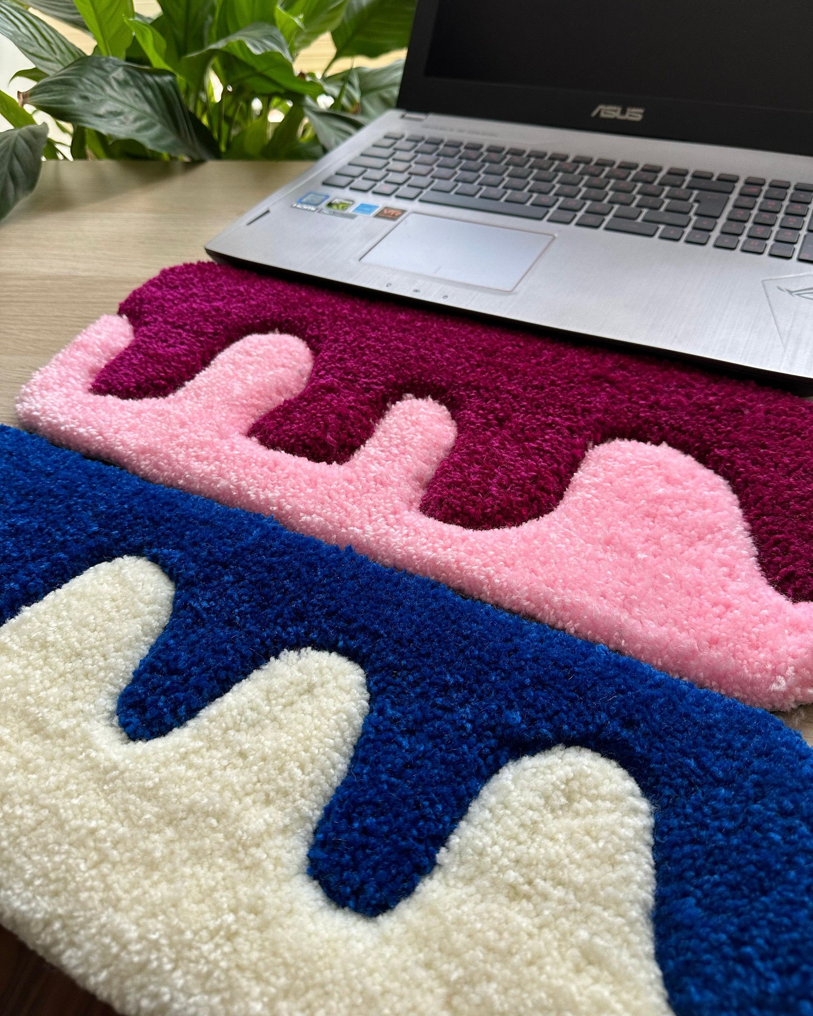 Fluid Keyboard Rug / %100 Handmade Fluffy Keyboard Rug - Etsy