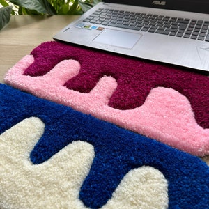 Fluid Keyboard Rug / %100 Handmade Fluffy Keyboard Rug - Etsy