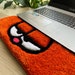 Orange Fluffy Keyboard Rug / %100 Handmade - Etsy