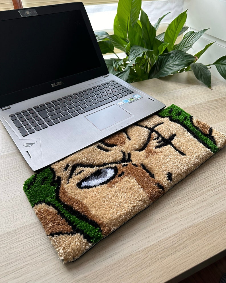Anime Keyboard Tufted Rug / Handmade Fluffy Keyboard Rug - Etsy