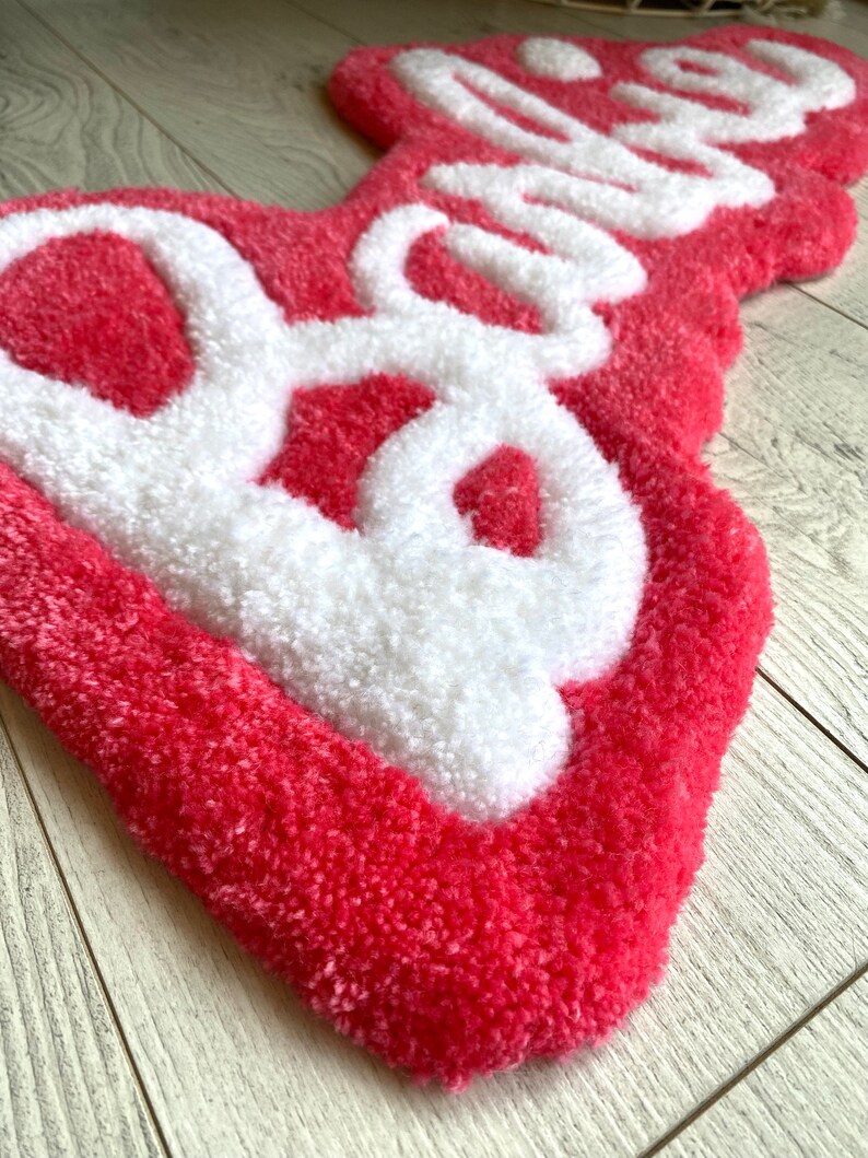 Custom Barbie Pink Tufted Rug / Handmade - Etsy