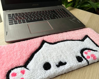 Cute Frog Keyboard Rug / %100 Handmade Fluffy Keyboard Rug - Etsy