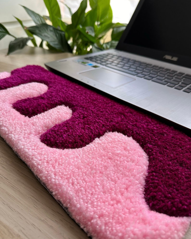 Fluid Keyboard Rug / %100 Handmade Fluffy Keyboard Rug - Etsy