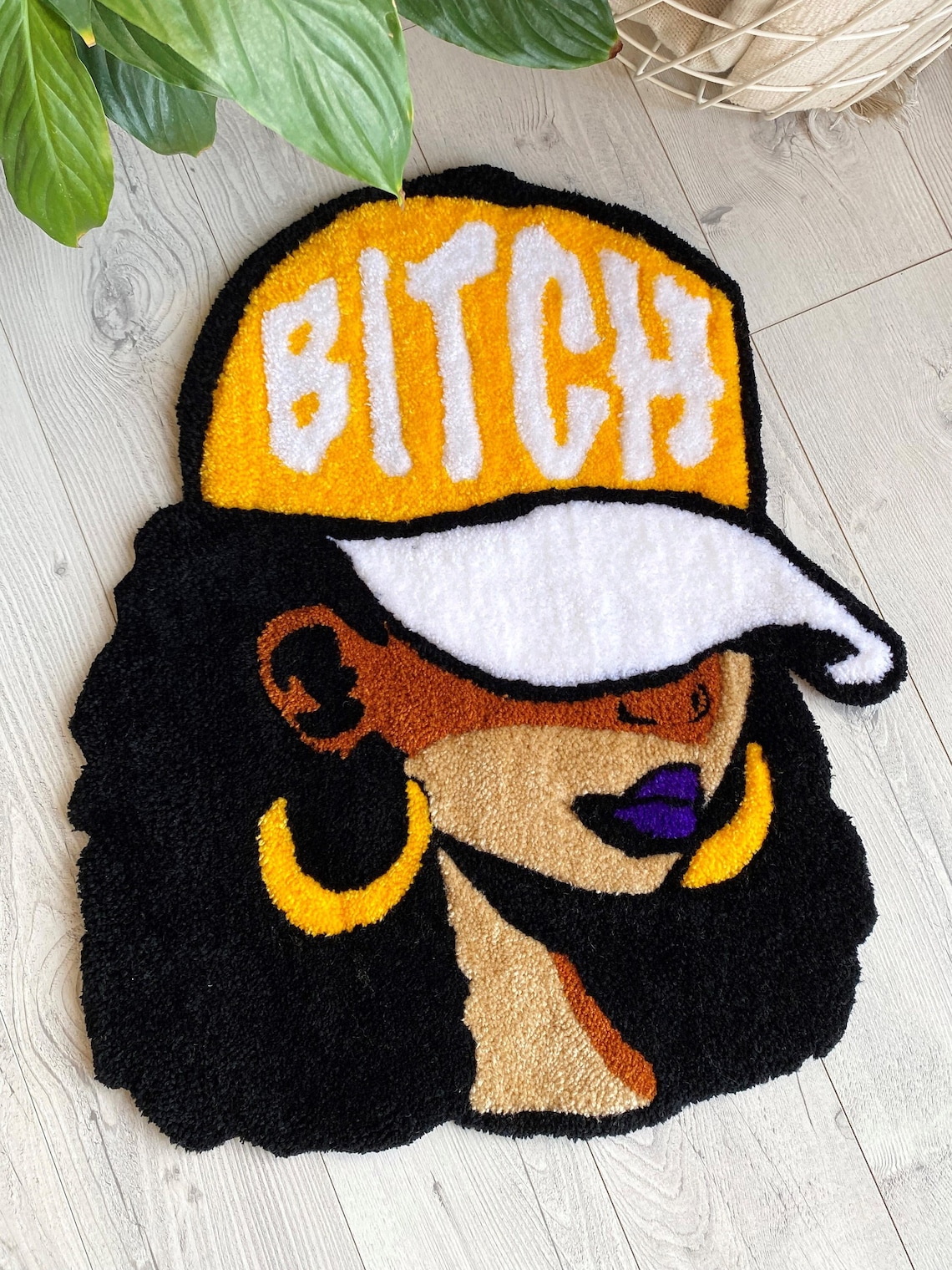 Women Bitch Cap Fluffy Tufted Rug / %100 Handmade - Etsy