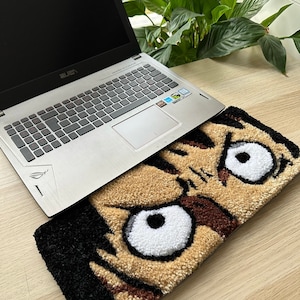 Anime Keyboard Tufted Rug / Handmade Fluffy Keyboard Rug - Etsy