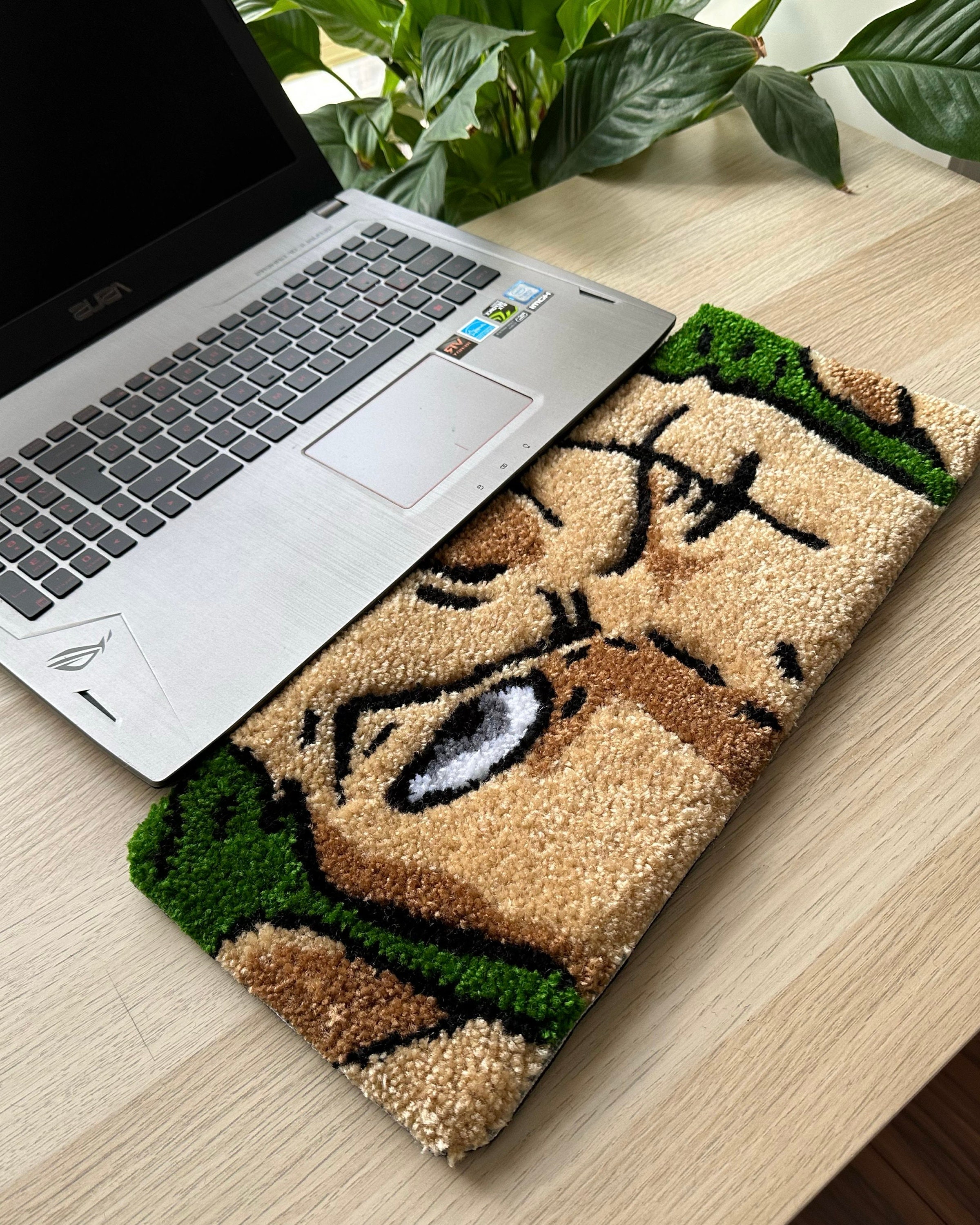 Anime Keyboard Tufted Rug / Handmade Fluffy Keyboard Rug - Etsy
