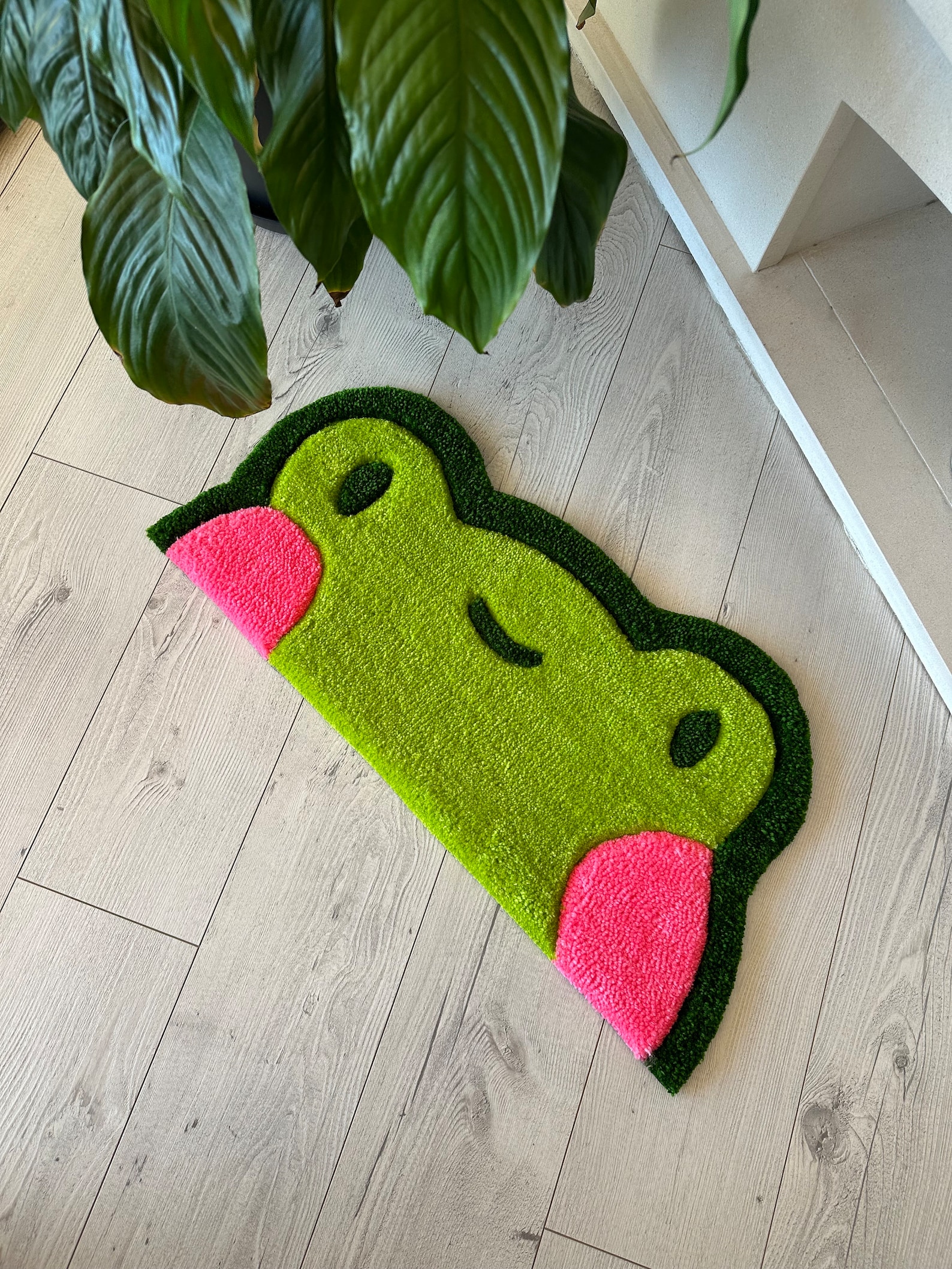 Cute Frog Rug / %100 Handmade Fluffy Rug - Etsy